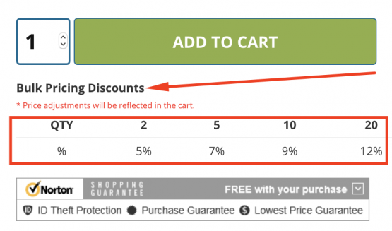 Large Order Discounts